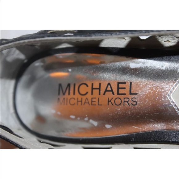 Michael Kors | Shoes | Michael Kors Cutout Leather Spike Bow Ballet ...